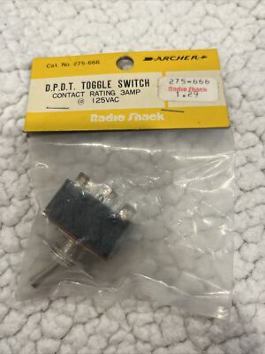 Radio Shack 275-666 Toggle Switch DPDT contacts rated 3A | eBay