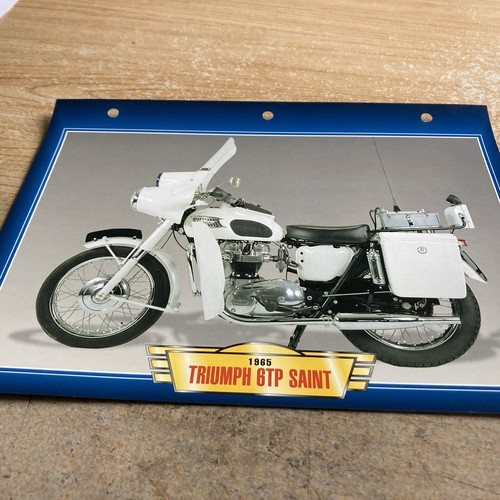 Triumph 650 6TP Saint 1965 Motorcycle Passion Collection Atlas | eBay UK