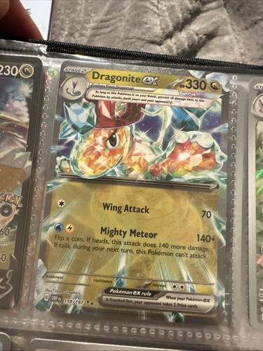 Dragonite ex 159/197 Obsidian Flames Double Rare Holo Pokemon TCG Card ...