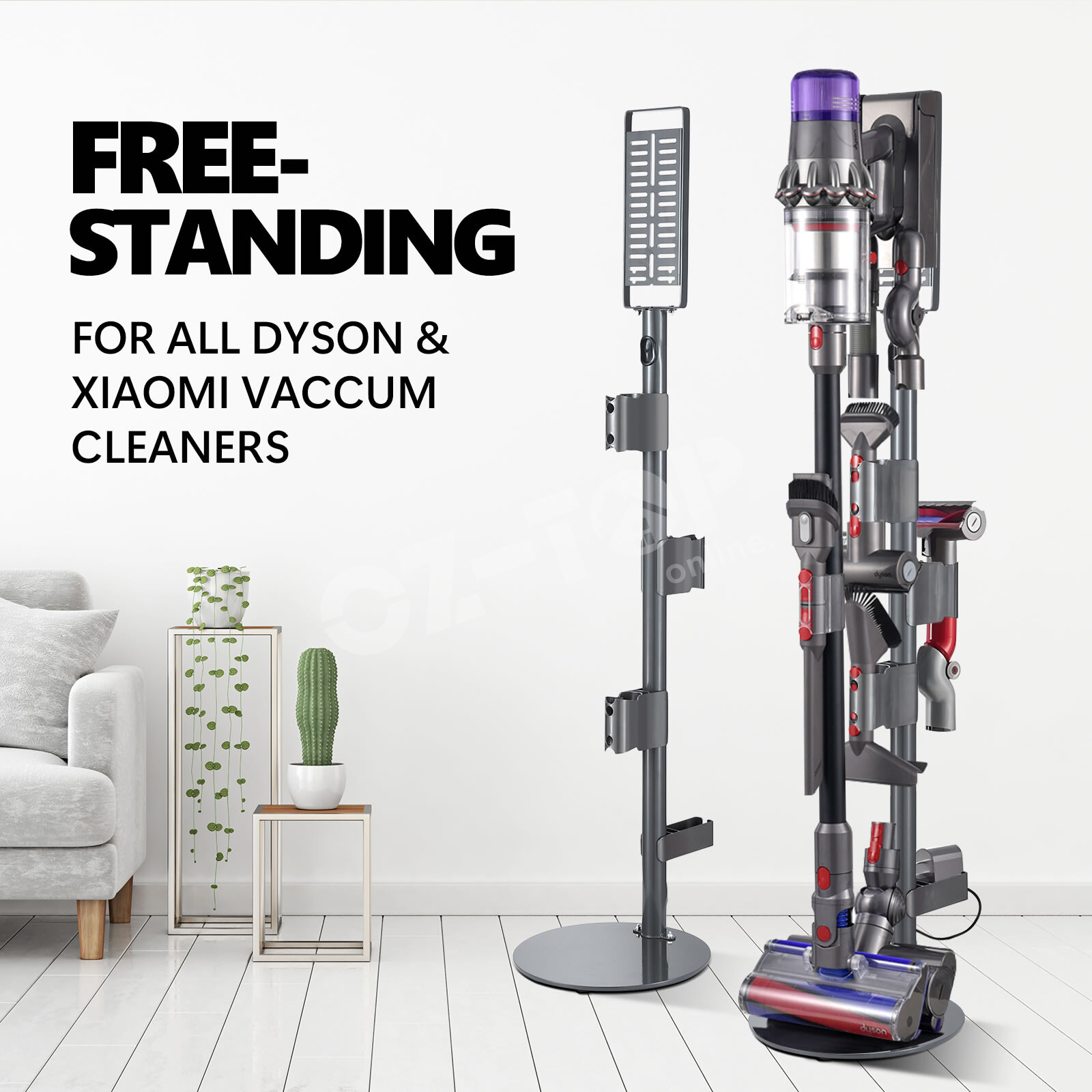 Freestanding Vacuum Stand for Cordless Cleaner Rack Vacuum Stand Holder ...