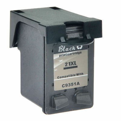 Ink Cartridge Fit for 21XL Black HP Deskjet D1360 D1460 D2360 PSC 1402 ...