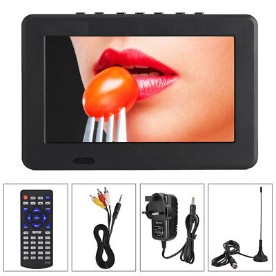(7inch)Digital TV Portable TV With Freeview Built-In Rechargeable ...