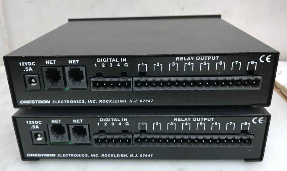 Lot Of 2 CRESTRON ST-IO ST-10 module 8 Relay Digital/Analog Input ...