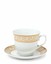 20 Piece Athena Gold Greek Key Bone China Dinner Serving Dish Set for 4 ...