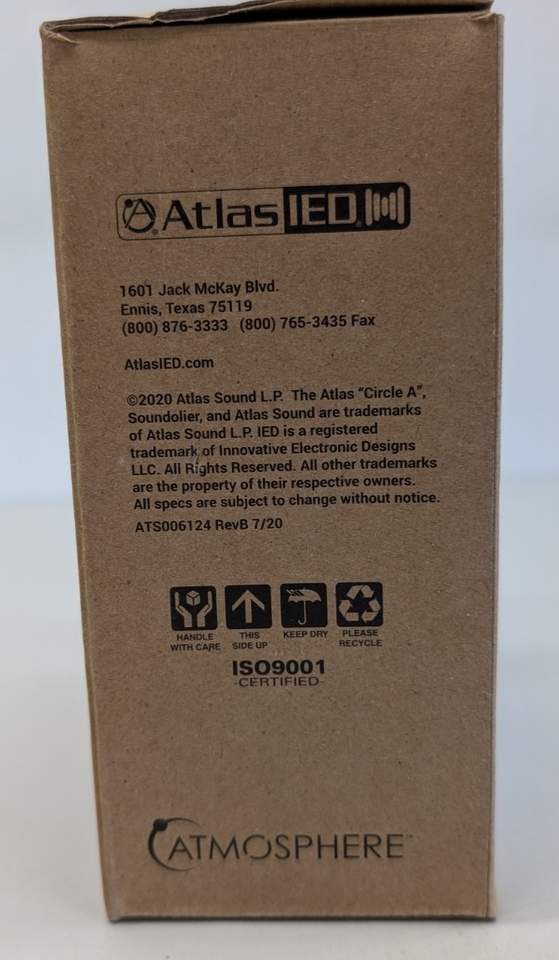 Atlas IED A-RCA 3.5mm Audio Input Wall Mount | eBay
