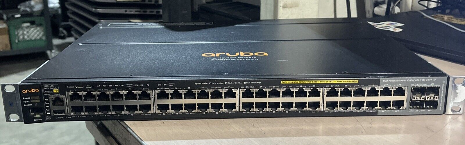 HP ARUBA 2920-48G-POE J9729A 48-PORT MANAGED GIGABIT NETWORK SWITCH | eBay