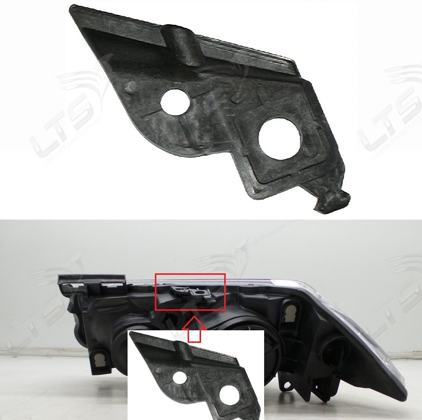 RENAULT MEGANE II 2 MK2 (02-08) HEADLAMP HEADLIGHT BRACKET TAB FRONT ...