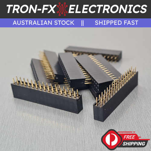 10PCS 16 Pin Dual Row Female Header Socket 2.54mm Pitch Double Row 2x16 ...