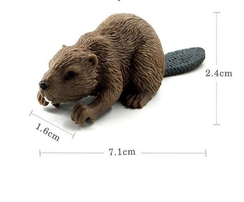 7pcs Badger Wolverine Beaver Animal Toy PVC Action Figure Kids Toys ...