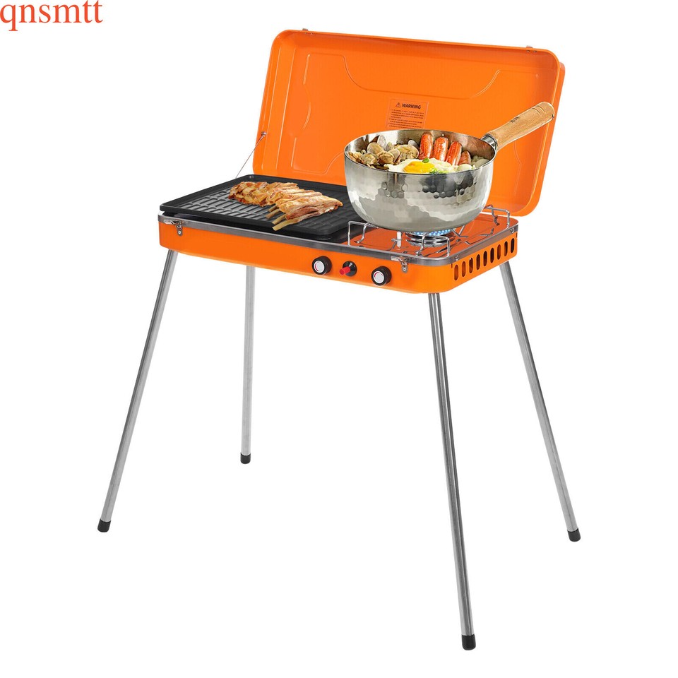 Portable Gas Grill Cooker Outdoor Grill Stove Gas Powered for Camping ...