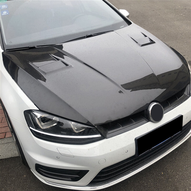 For VW Golf 7 VII MK7 /R/GTI 2014-17 Carbon Fiber Front Hood Bonnet ...