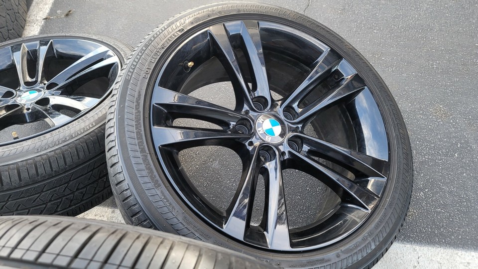 2011-2018 BMW 335i 328i 428i 330i 4 18" Factory OEM Wheels Rims BLACK ...