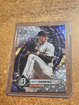2022 Bowman Platinum Baseball Ice Foilboard # 6 Matt Manning RC | eBay
