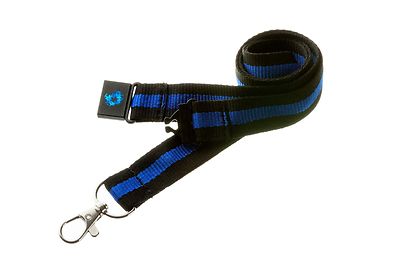 Police Thin Blue Line High Quality Lanyard With Safety Breakaway & UK ...