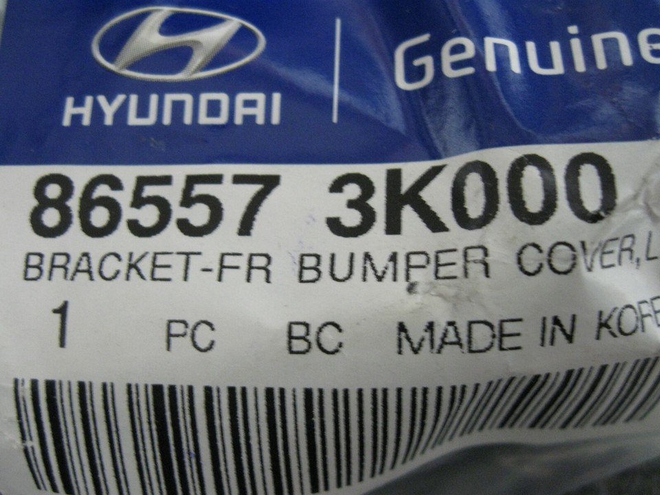 NEW GENUINE HYUNDAI LEFT BUMPER COVER BRACKET FOR 06-08 SONATA (PN ...