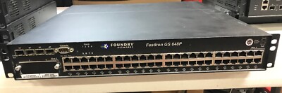 Foundry Networks FastIron GS 648P 48-Port PoE Ethernet Switch | eBay