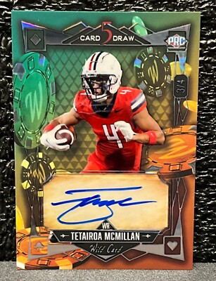 2024 Wild Card- 5 Card Draw PRC #5CDMA-TM Tetairoa McMillan/4 | eBay