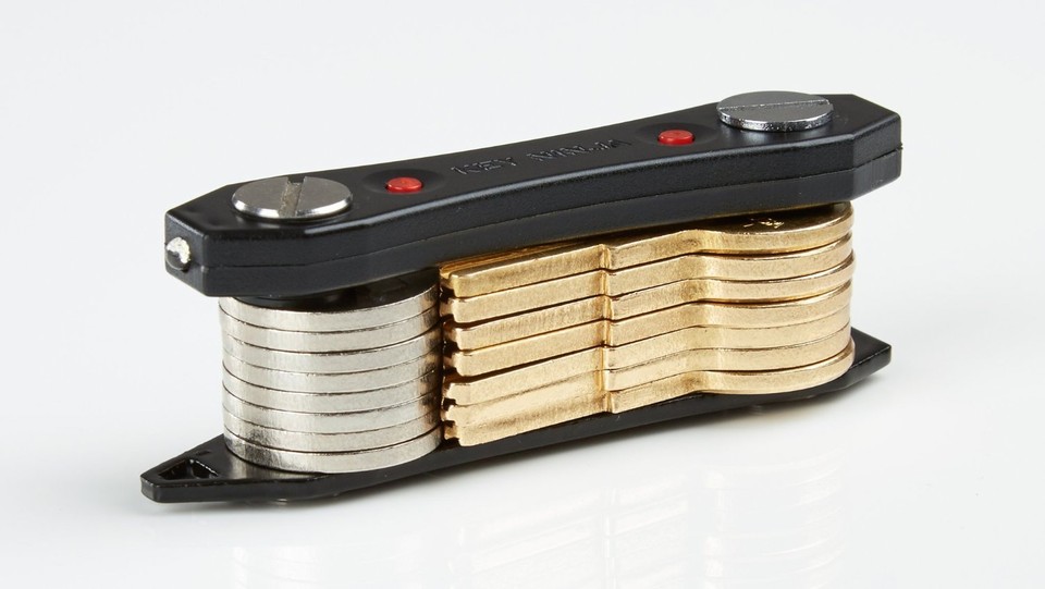 Key Ninja Key Holder Organizer with Dual Led lights and Clip Holds 5 ...