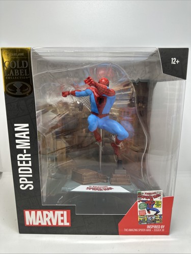 McFarlane Gold Label Marvel Spider-Man Comic Covers 1:10 Scale Posed IN ...