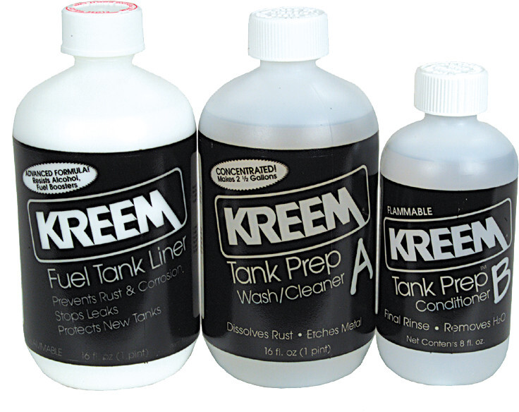 KREEM 1210 Combo Kit Gas Tank Fuel Liner Sealer Motorcycle ATV Rust ...