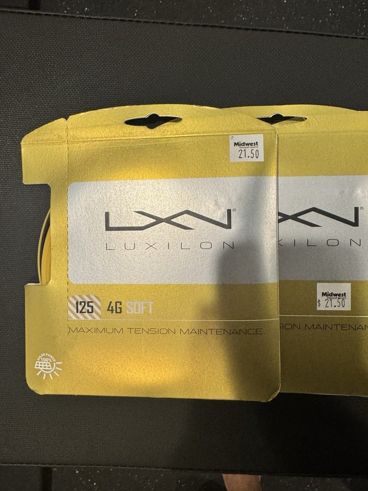 Luxilon 4G Soft 125 Tennis String - Brand New Set Of 6 | eBay