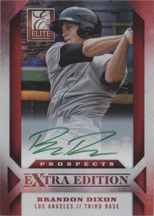 2013 Panini Elite Extra Edition - Brandon Dixon #153 Green Ink /672 (AU ...