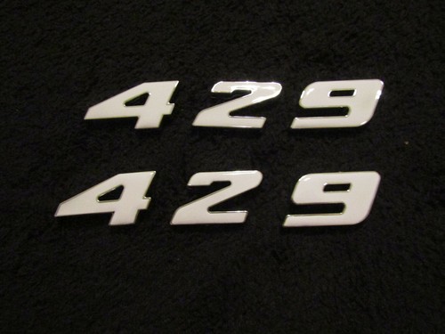 FORD 429 ENGINE ID FENDER HOOD SCOOP QUARTER PANEL TRUNK EMBLEMS ...