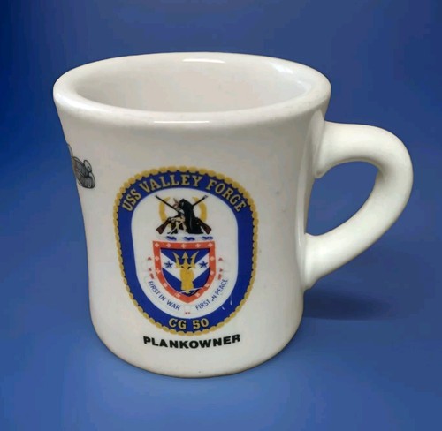 USS VALLEY FORGE CG50 PLANKOWNER TOP GUN Guided Missile Cruiser Coffee ...