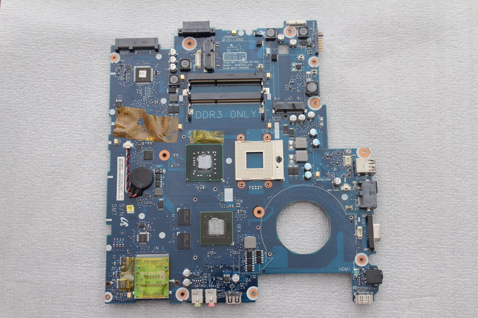 Samsung Laptop NP-R710 Motherboard DDR3 GENEVA2BA92 GENEVA2 BA41-00930A ...