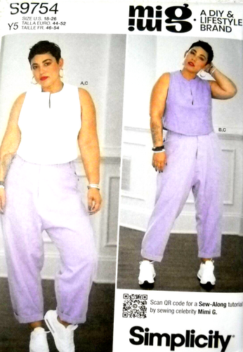 Simplicity 9754 Cargo Pants and Top size 18-26 Sewing Pattern | eBay