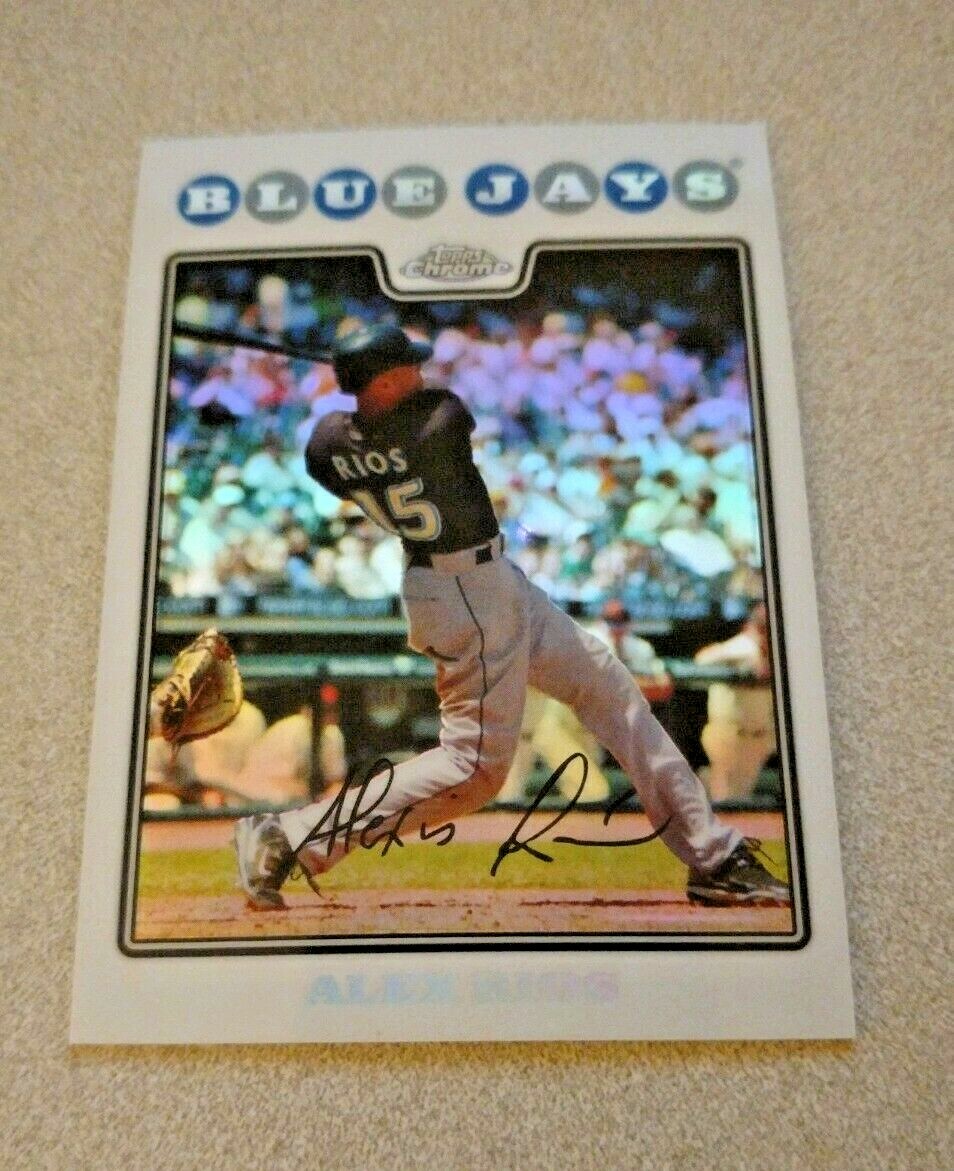 2008 Topps Chrome Refractor #25 Alex Rios Toronto Blue Jays | eBay