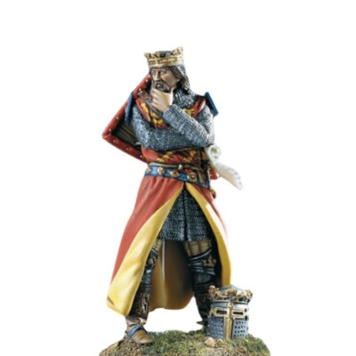 54mm Medieval King Figure Resin Model, Historical Knight Miniature ...