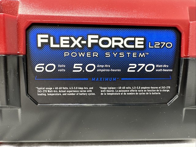 TORO Flex-Force Power System 60V Ma.0Ah L270 Lithium Battery and ...