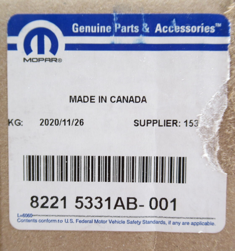 Genuine OEM Mopar Jeep 82215331AB Front LH RH Mirror Kit w/ Brackets | eBay