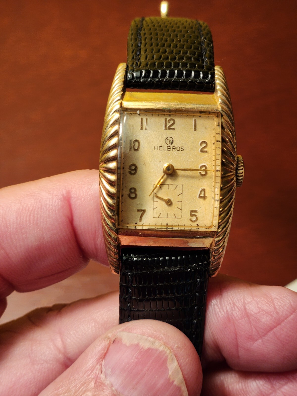 Vintage Helbros Gold Watch circa 1950 | eBay