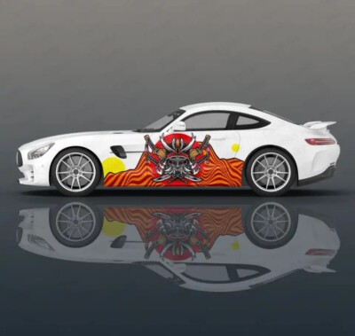 Custom Samurai Livery Racing Side Wrap; JDM Inspired Samurai Custom ...