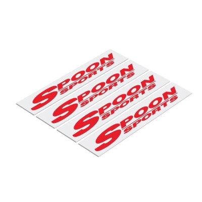 Red Spoon Sports wheel rims sticker Slipstream Rota restoration decal ...