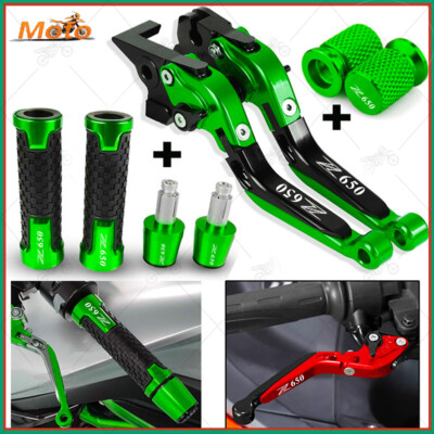 For KAWASAKI Z650 Accessories hand brake clutch lever handlebar grips ...