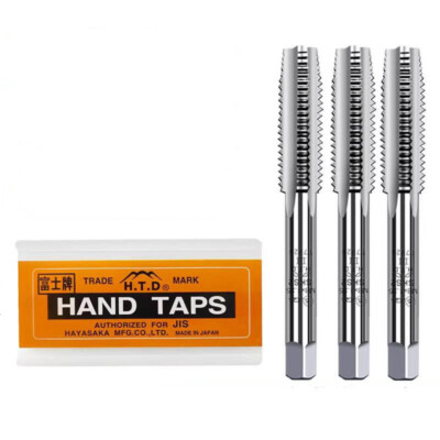 H.T.D 3 Piece Metric Tap Sets HSS Hand Tap Includes Taper, Second ...
