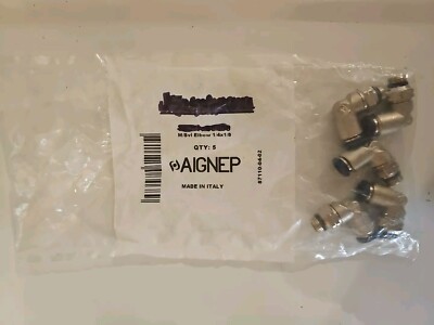 1/4" Tube x 1/8" Male Univ Thread 90° Nickel Plated Brass PTC Swivel ...