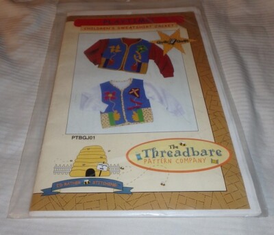 THREADBARE PATTERN CO. ~ PLAYTIME! ~ CHILDREN'S SWEATSHIRT JACKET ...