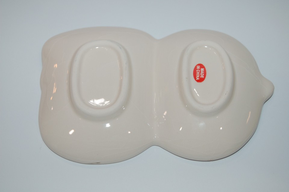 CERAMIC / PORCELAIN HOLIDAY COOKING CHRISTMAS SNOWMAN DOUBLE SPOON REST ...