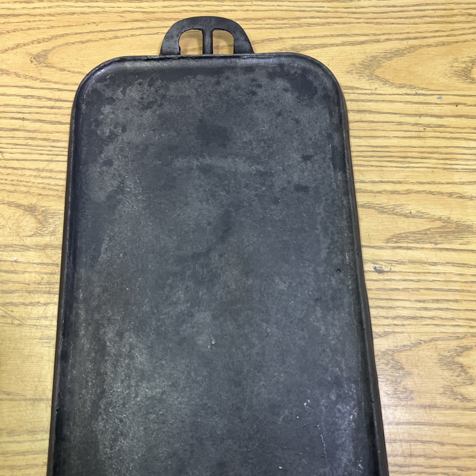 Antique HTF Wapak 8 Cast Iron Long Griddle With ERIE ghost Mark ...