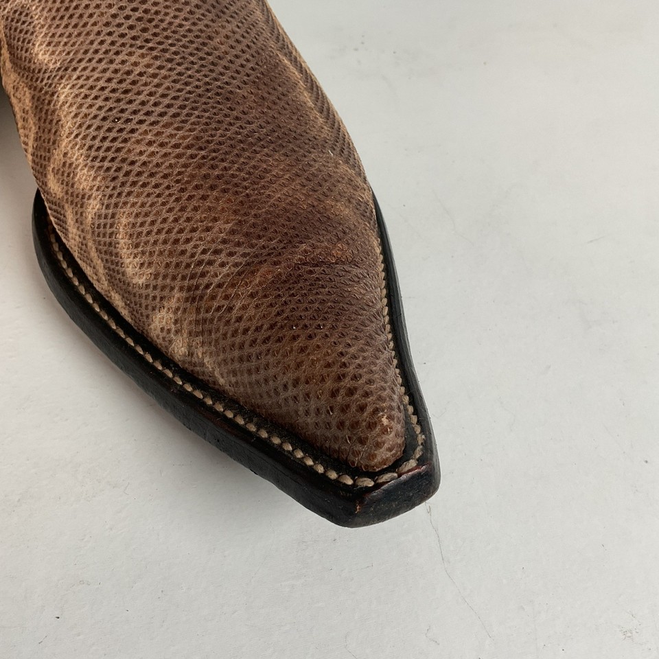 Cuadra Karung Snake Skin Cowboy Boots US 9 Exotic Pointed Toe | eBay