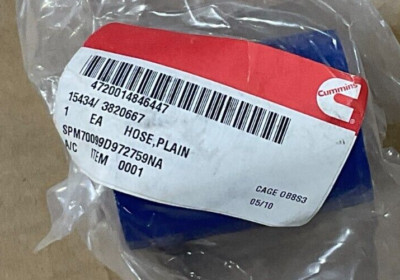 GENUINE Cummins 3820667 Plain Hose Blue For Thermostat Housing | eBay