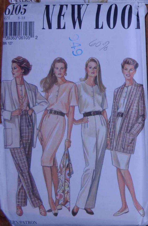 New Look Sewing Patterns Women's Multi-sized 8-18 Bust 34-44 +Handbags ...