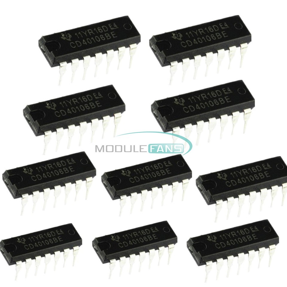 10PCS CD40106BE 40106 CD40106 DIP-14 HEX SCHMITT TRIGGER IC | eBay