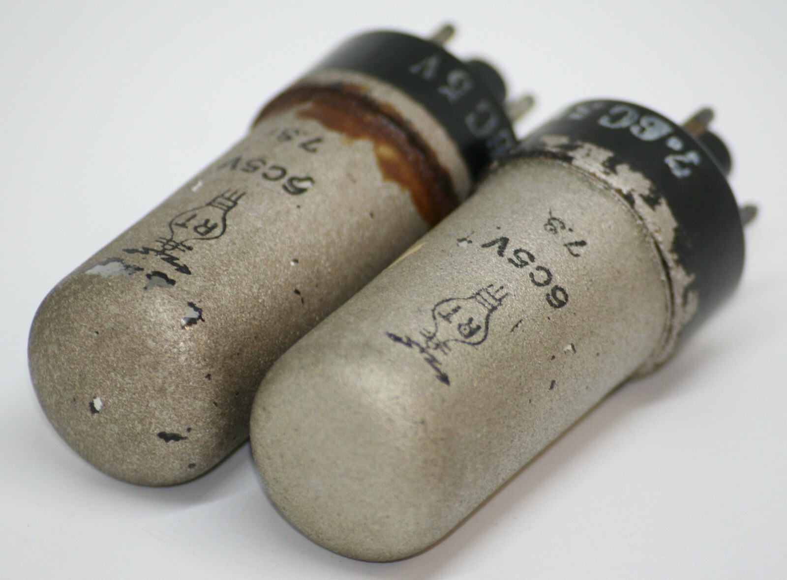 6c5 g tube pair RT France preamp tubes amplifier 6j7 6j5 l63 6sn7 b65 ...