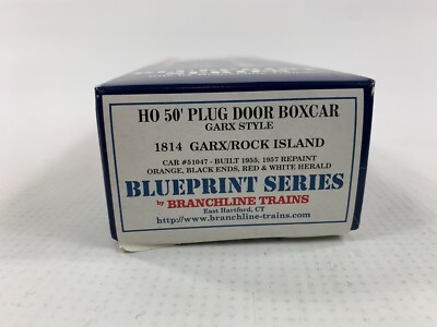 Branchline 1814 GARX/Rock Island 50' Boxcar Car Kit #51047, HO scale | eBay