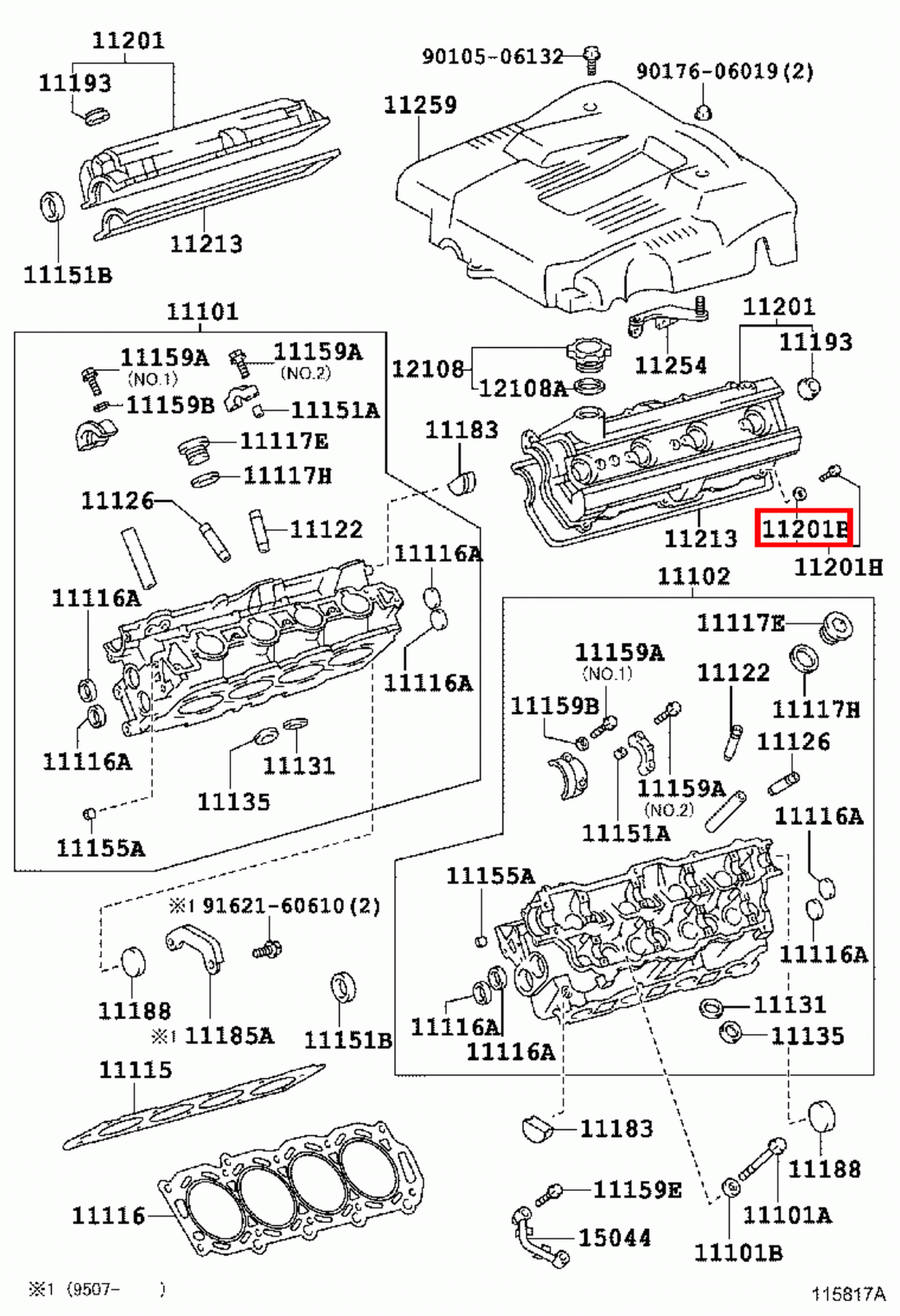 Genuine Crown UZS131 JZS155 2JZ 1UZ Rocker Cover Bolt Seal Washer x16 ...